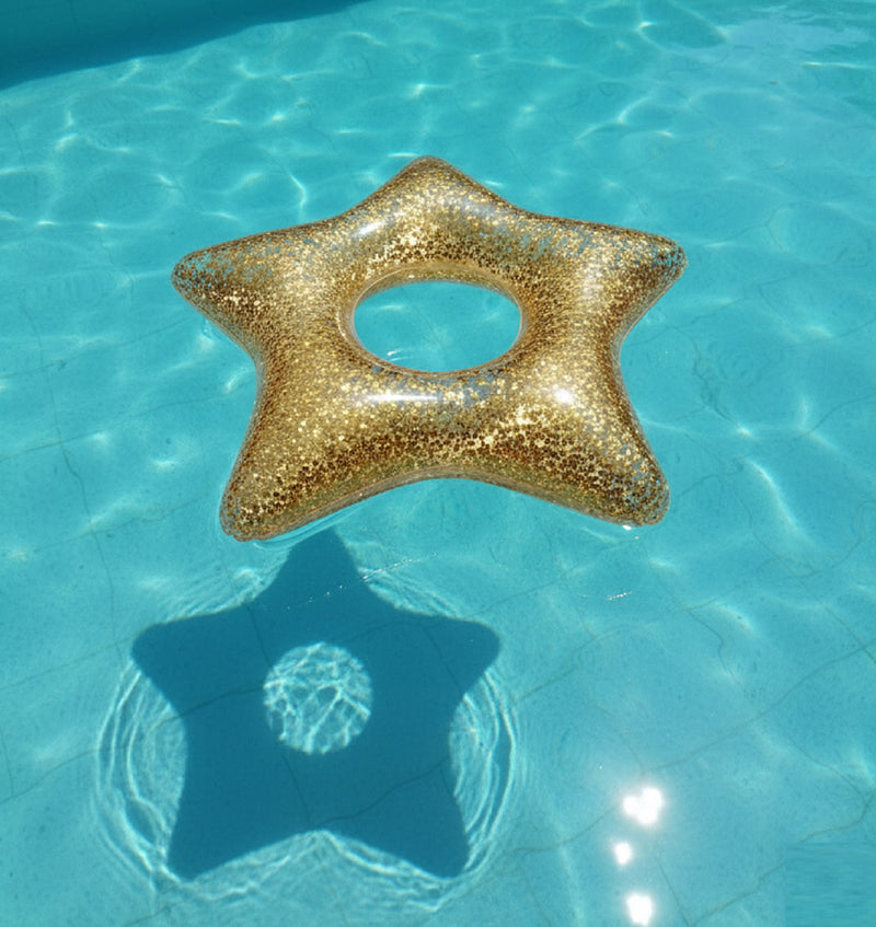 Star Glitter Swim Ring 70cm at The Beach Company